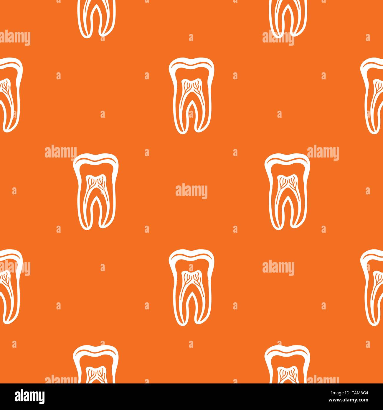 Tooth structure pattern vector orange Stock Vector Image & Art - Alamy