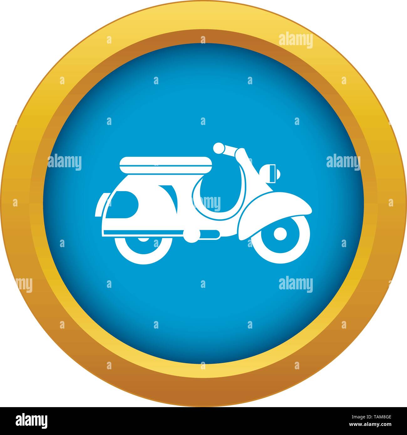 Scooter icon blue vector isolated Stock Vector Image & Art - Alamy