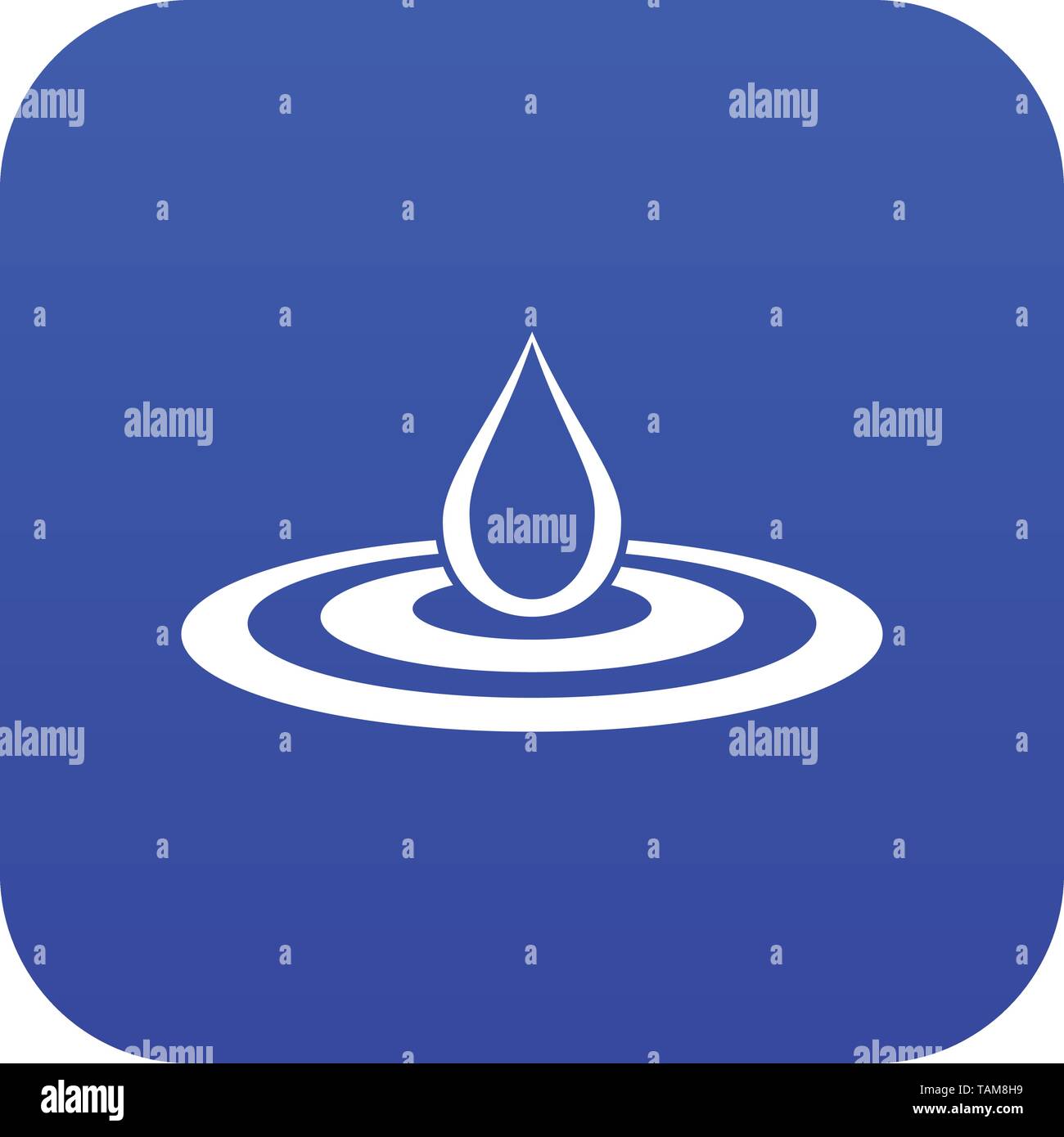Water drop and spill icon digital blue Stock Vector Image & Art - Alamy