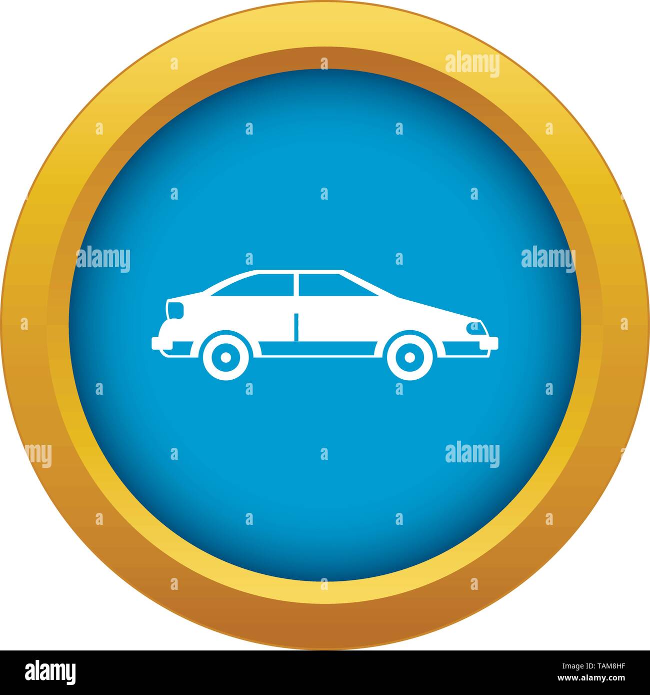 Car icon blue vector isolated Stock Vector Image & Art - Alamy