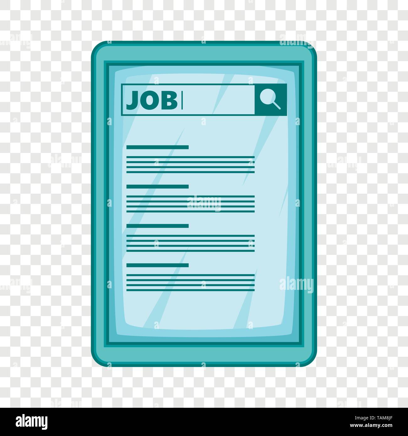 Job searching icon, cartoon style Stock Vector Image & Art - Alamy