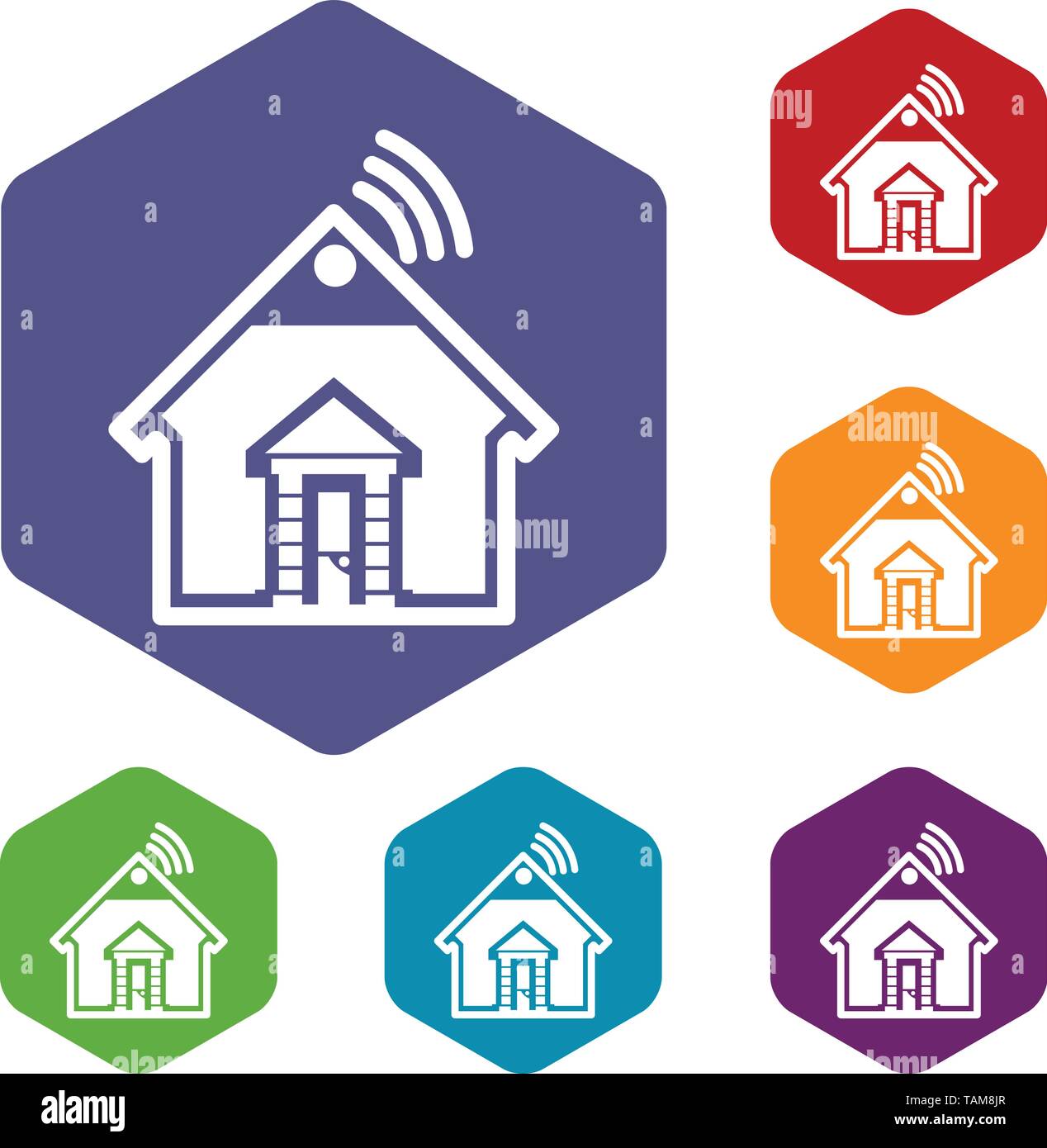 Home icons vector hexahedron Stock Vector Image & Art - Alamy