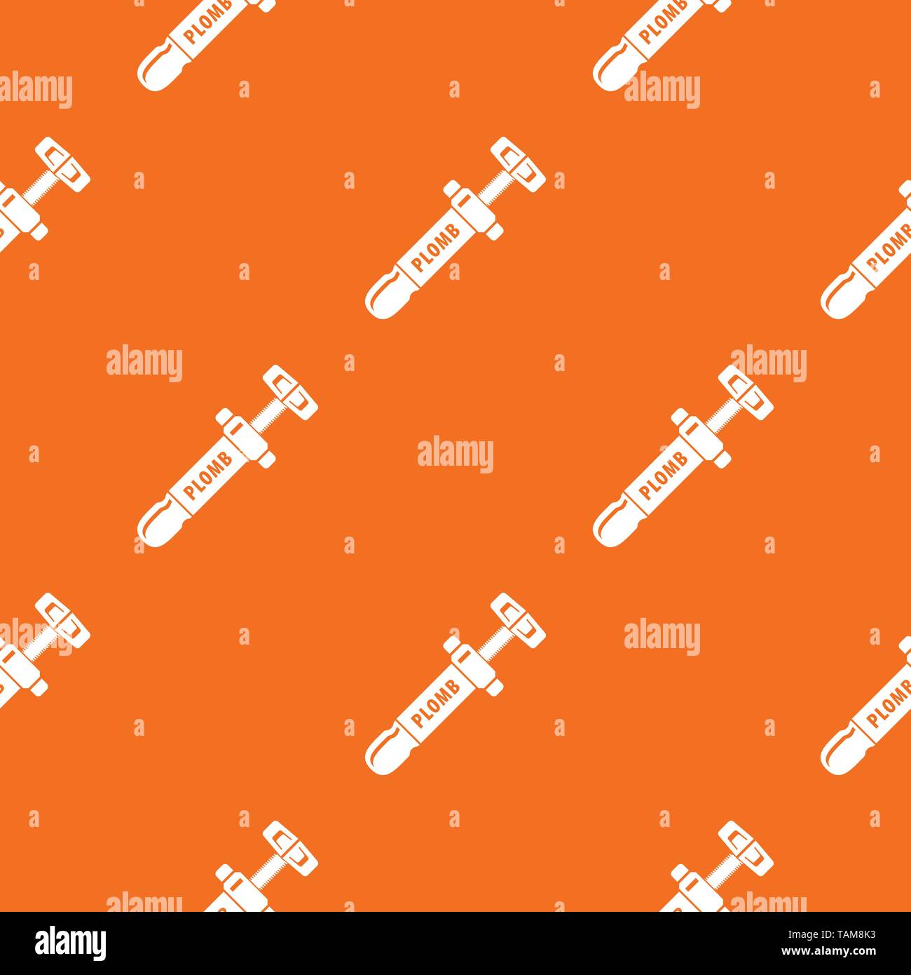 Tooth filling tool pattern vector orange Stock Vector Image & Art - Alamy