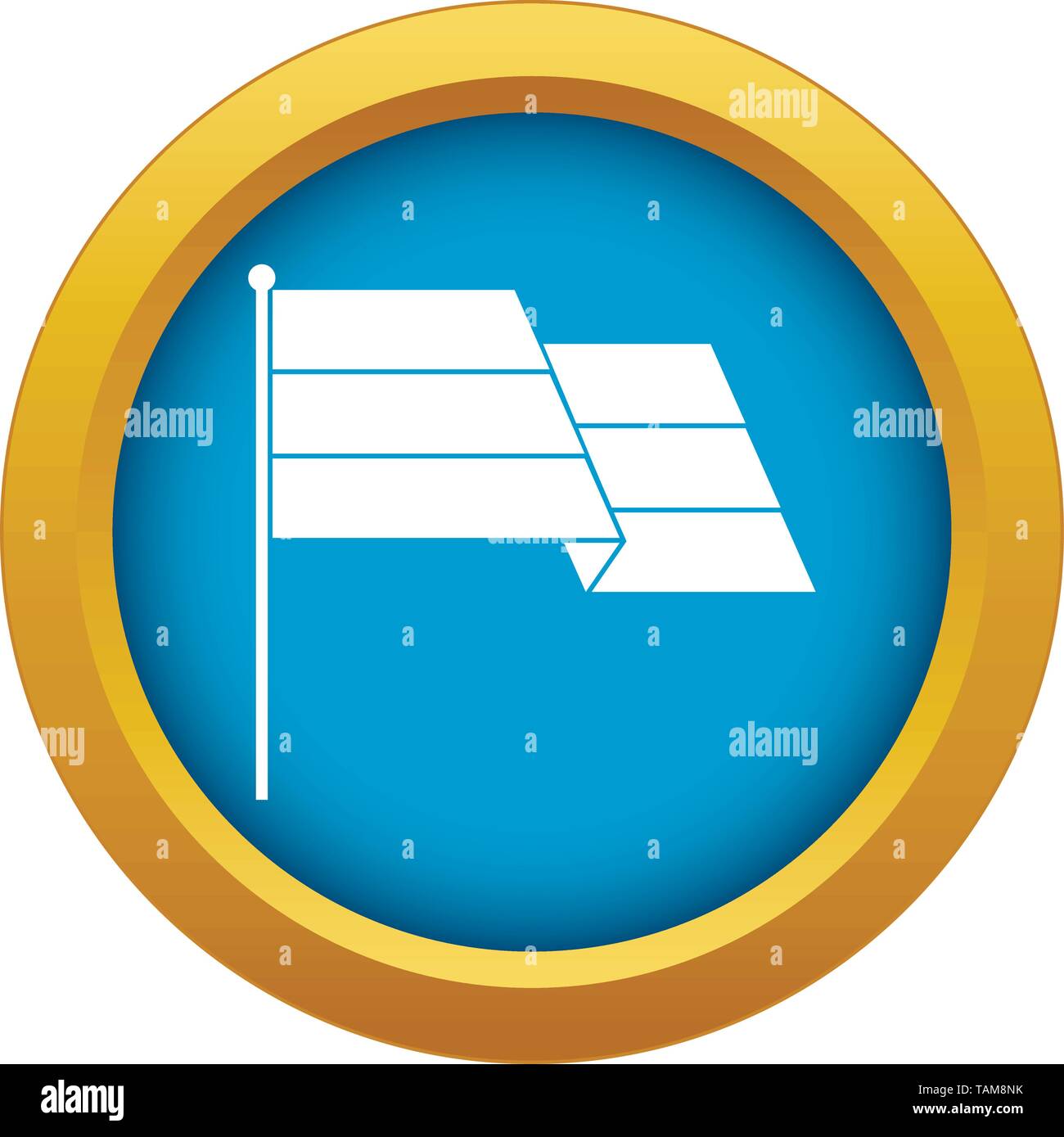 Flag icon blue vector isolated Stock Vector Image & Art - Alamy