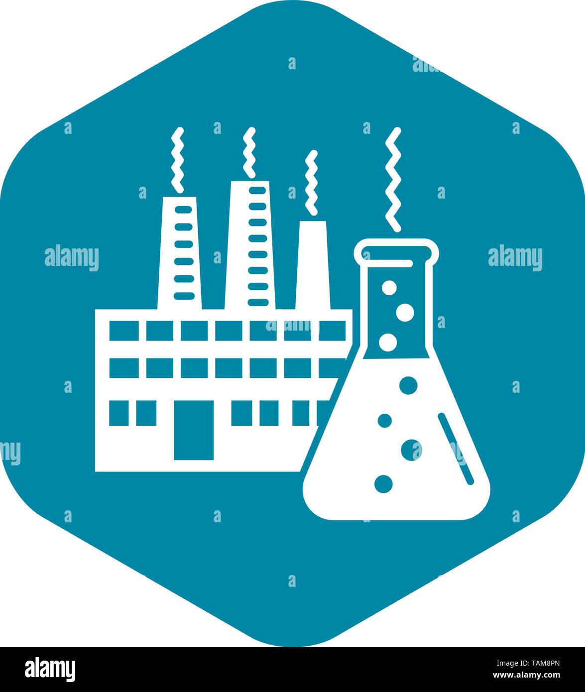 Chemistry flask factory icon, simple style Stock Vector Image & Art - Alamy