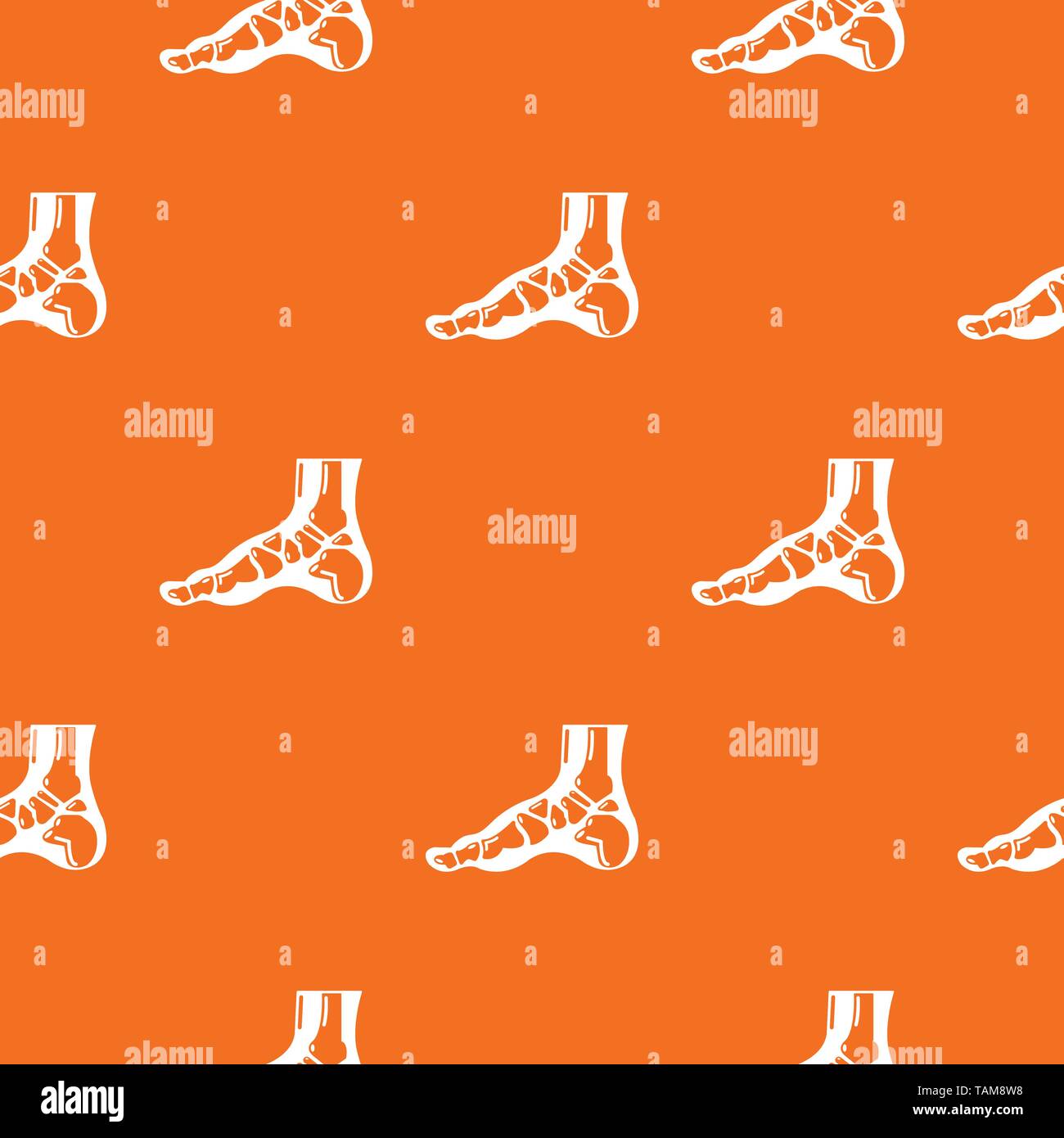 Xray of foot pattern vector orange Stock Vector Image & Art - Alamy
