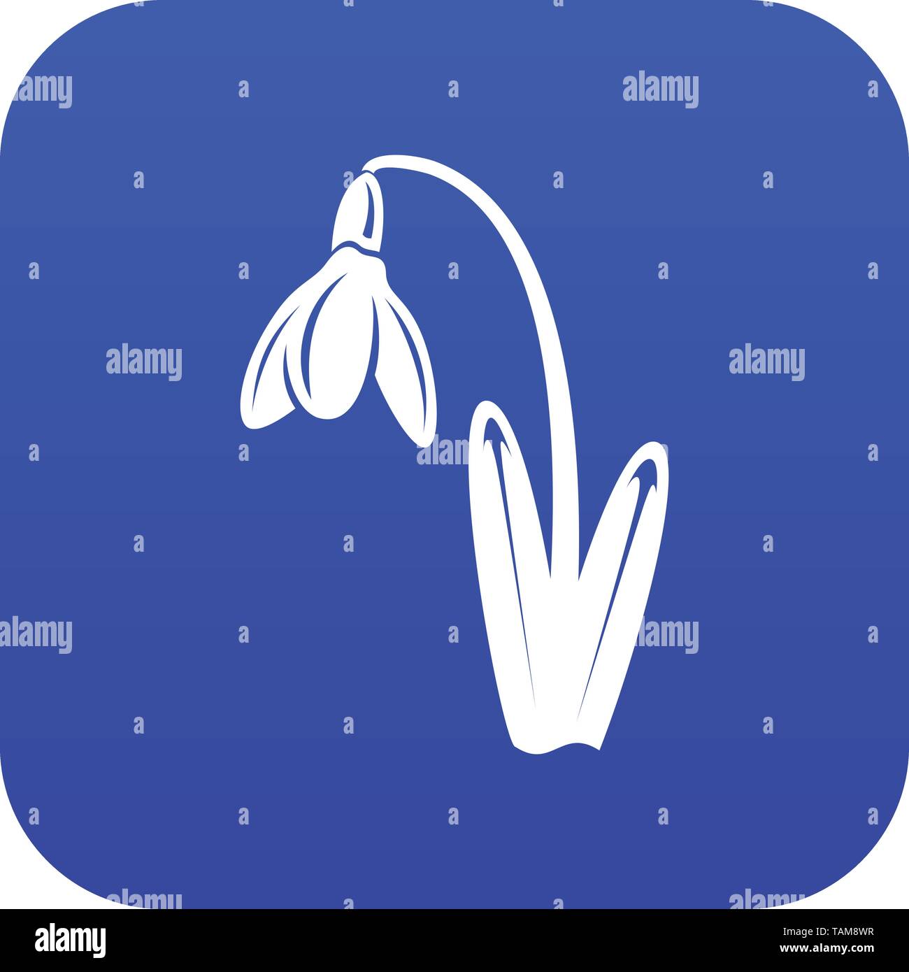 Dead flower icon blue vector Stock Vector Image & Art - Alamy