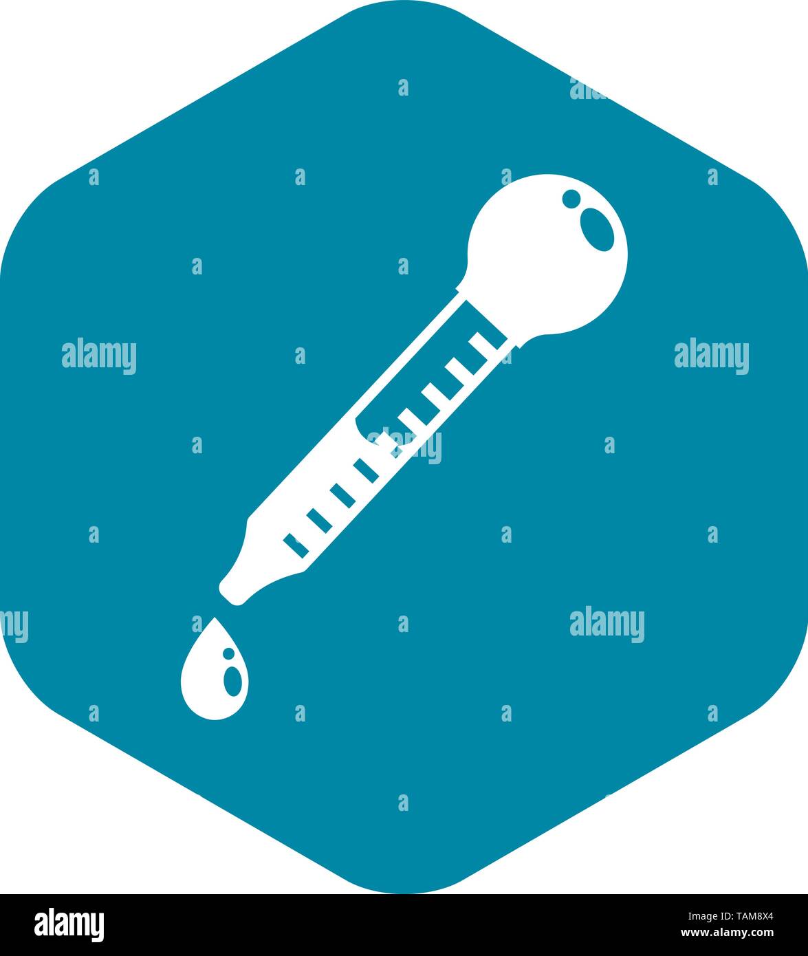 Glass pipette icon, simple style Stock Vector Image & Art - Alamy