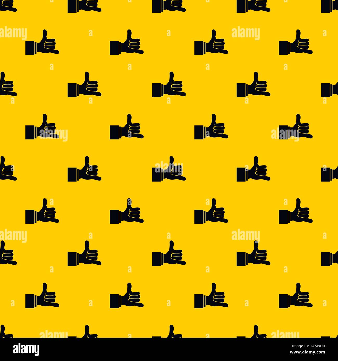 Call me gesture pattern vector Stock Vector Image & Art - Alamy