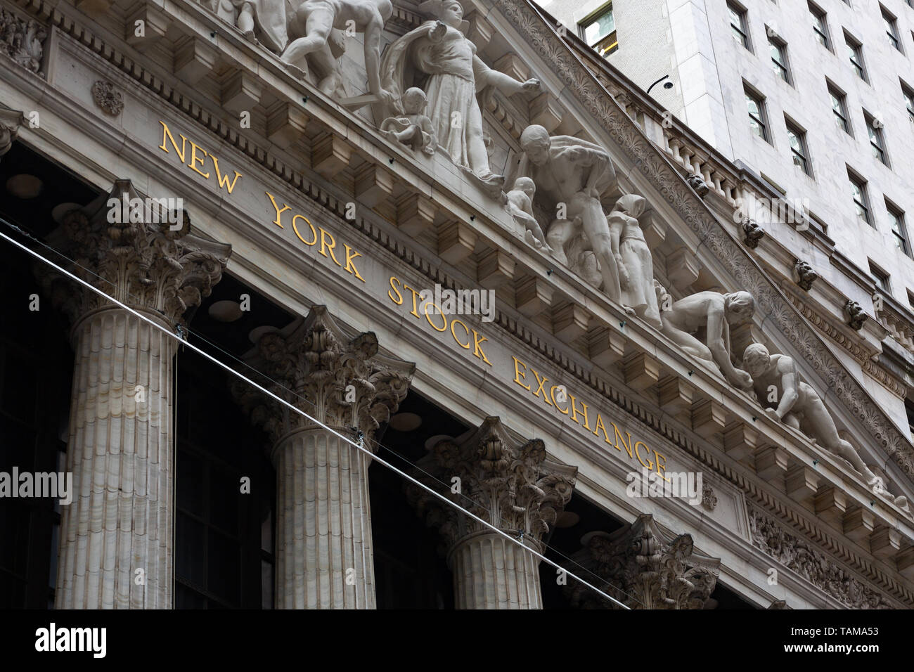 Exterior of the New York Stock Exchange - Wall Street - Financial ...