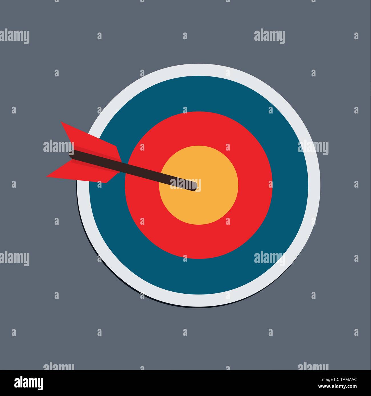 target with arrow vector illustration Stock Vector Image & Art - Alamy