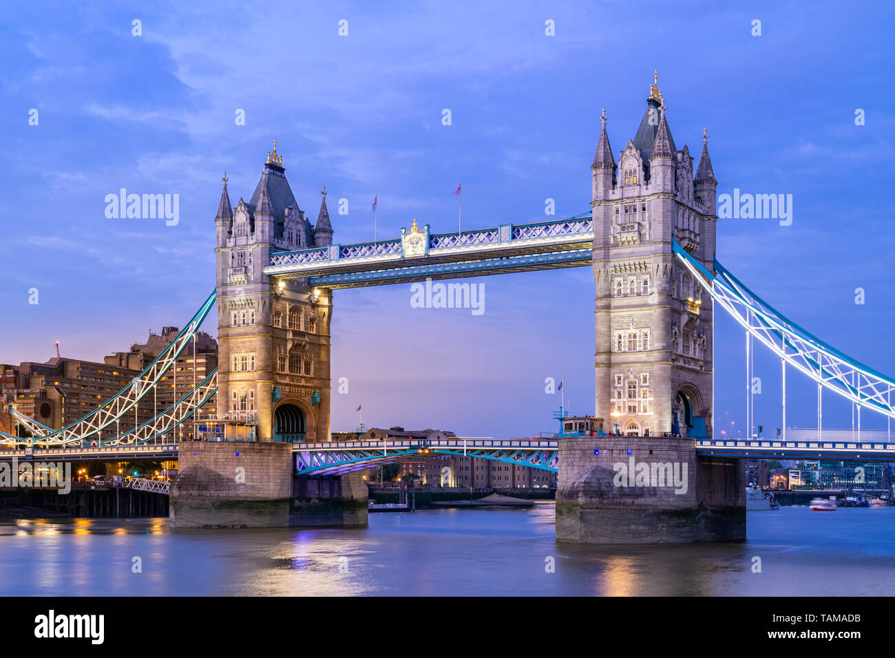London Tower Bridge Sunset dusk, London UK Stock Photo - Alamy