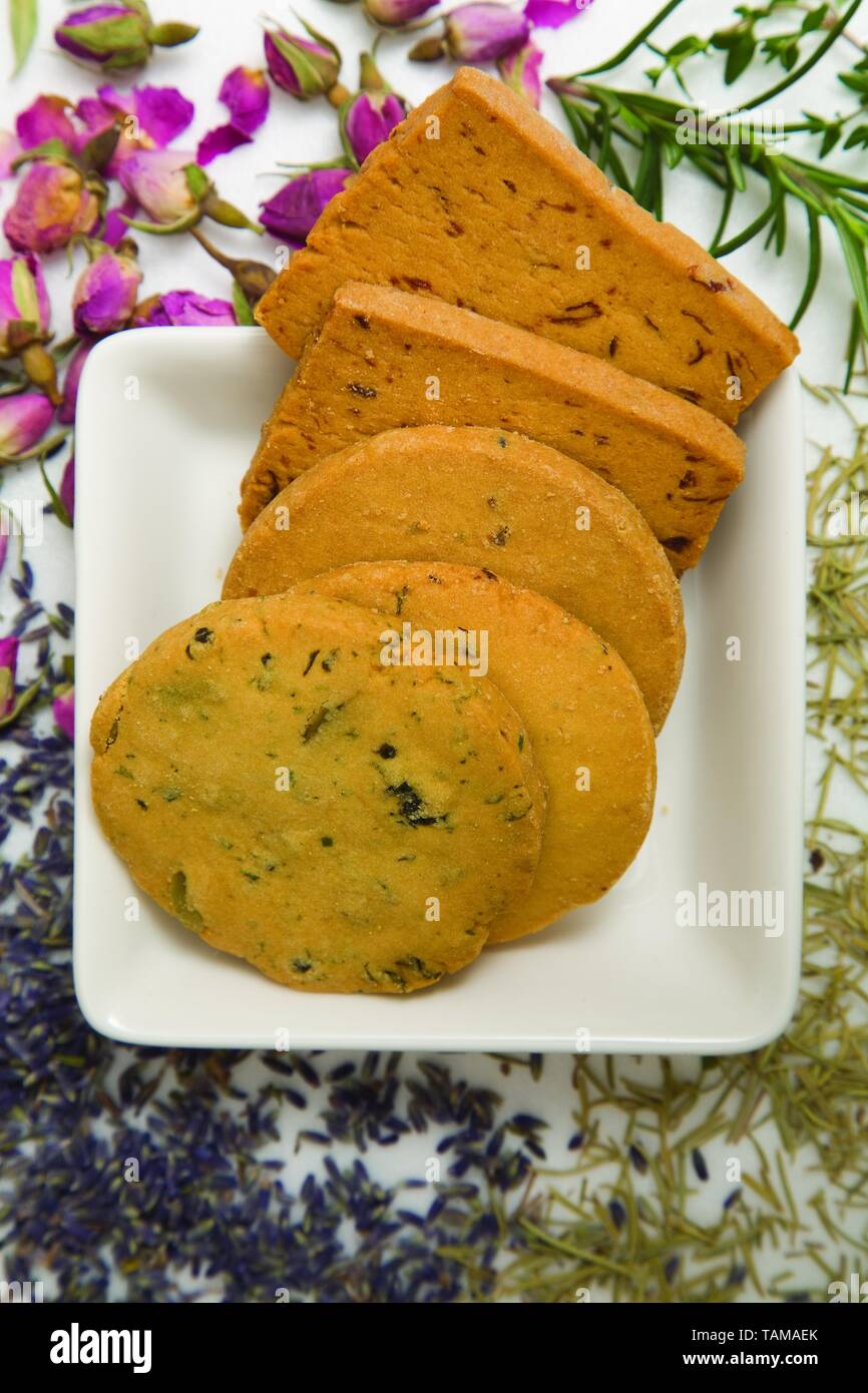 herbal biscuits for diet Stock Photo - Alamy