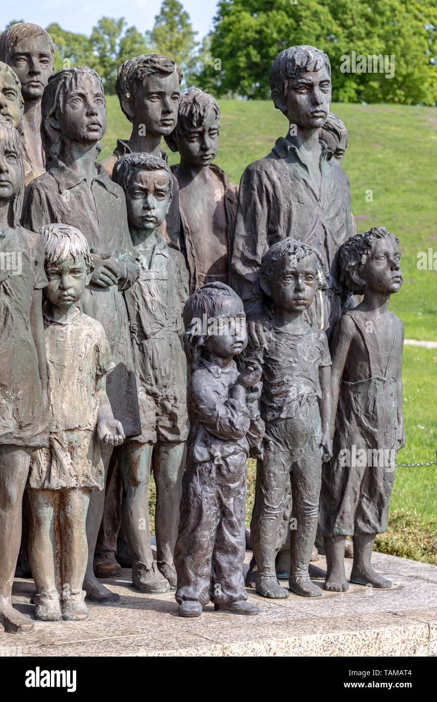 Památník dětským obětem války, Památník Lidice (vyhlazení 10.6. 1942 ...
