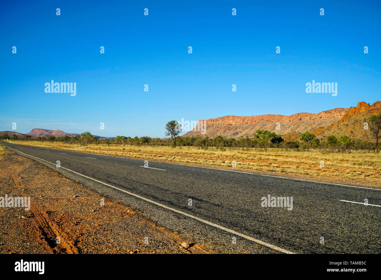 The MacDonnell Ranges, a mountain range which is located in the ...