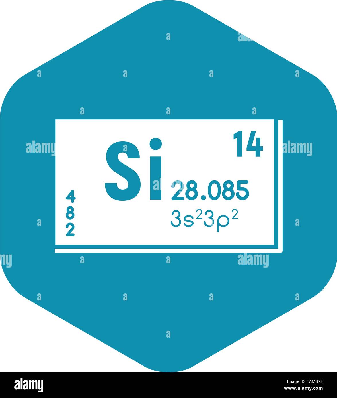Silicon chemistry icon, simple style Stock Vector Image & Art - Alamy