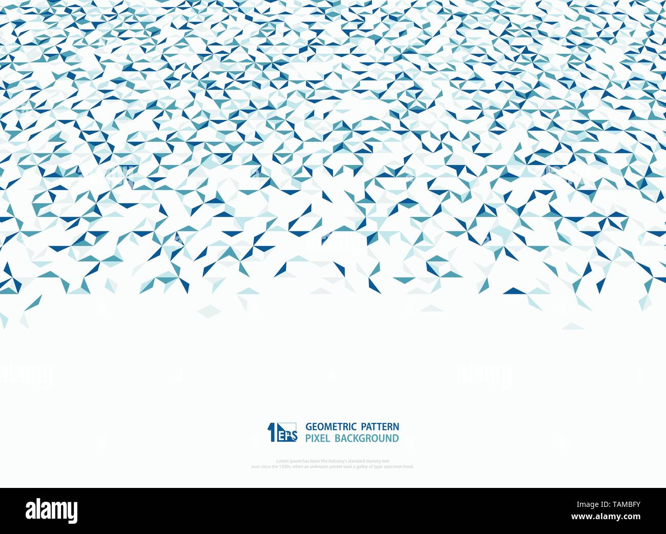 Abstract blue triangle technology pattern design movement cover ...