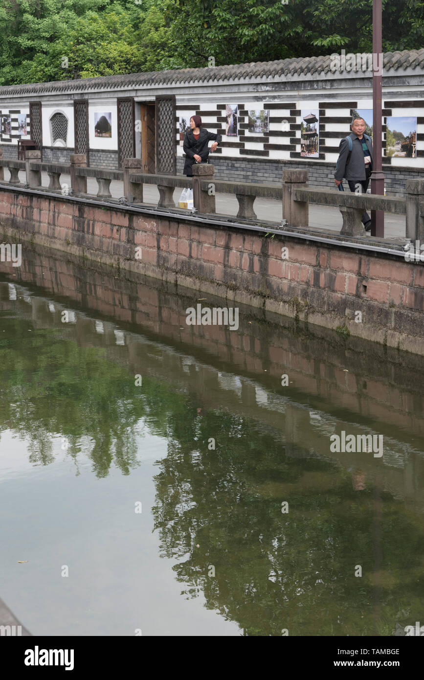 Chengdu, Kuan Zhai Xiang Zi historic city. Sichuan, China Stock Photo ...