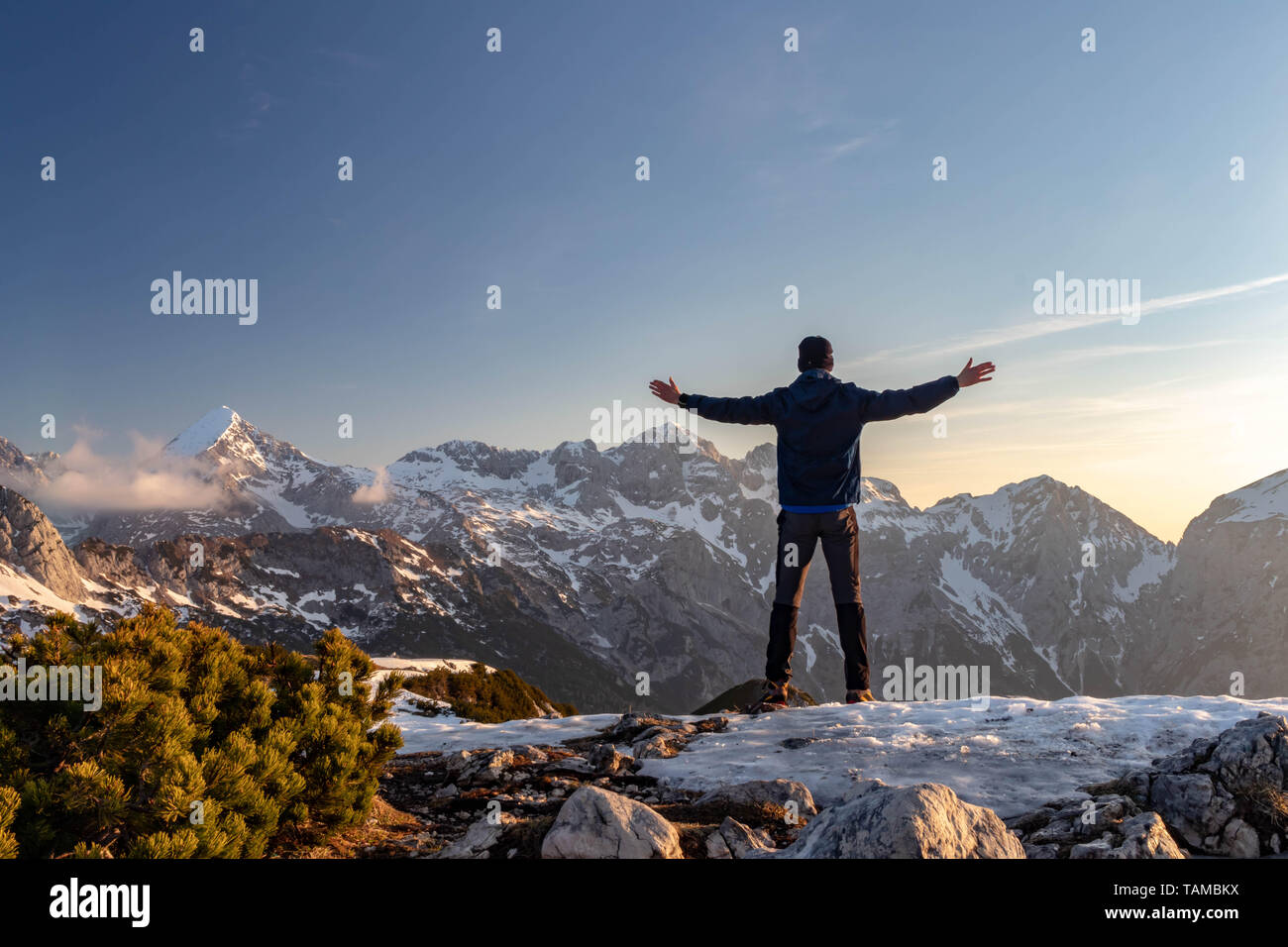 Early in the morning up in the mountains hi-res stock photography and ...