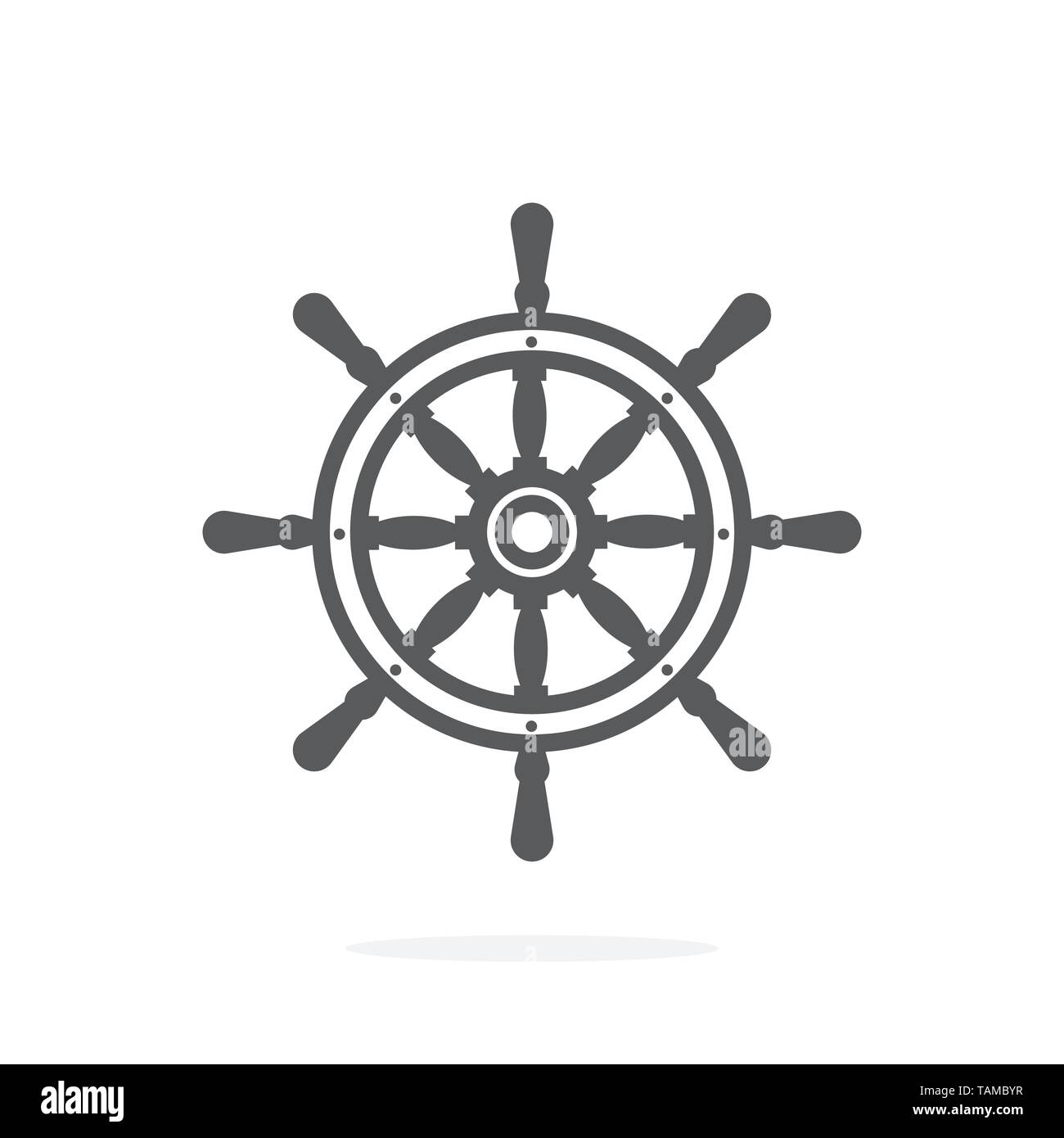 Steering wheel old classic Stock Vector Images - Alamy
