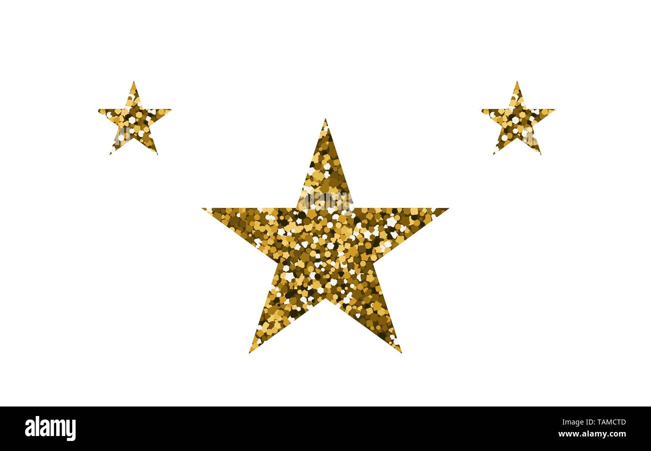 Gold shiny stars. Vector illustration. The texture of glitter Stock ...