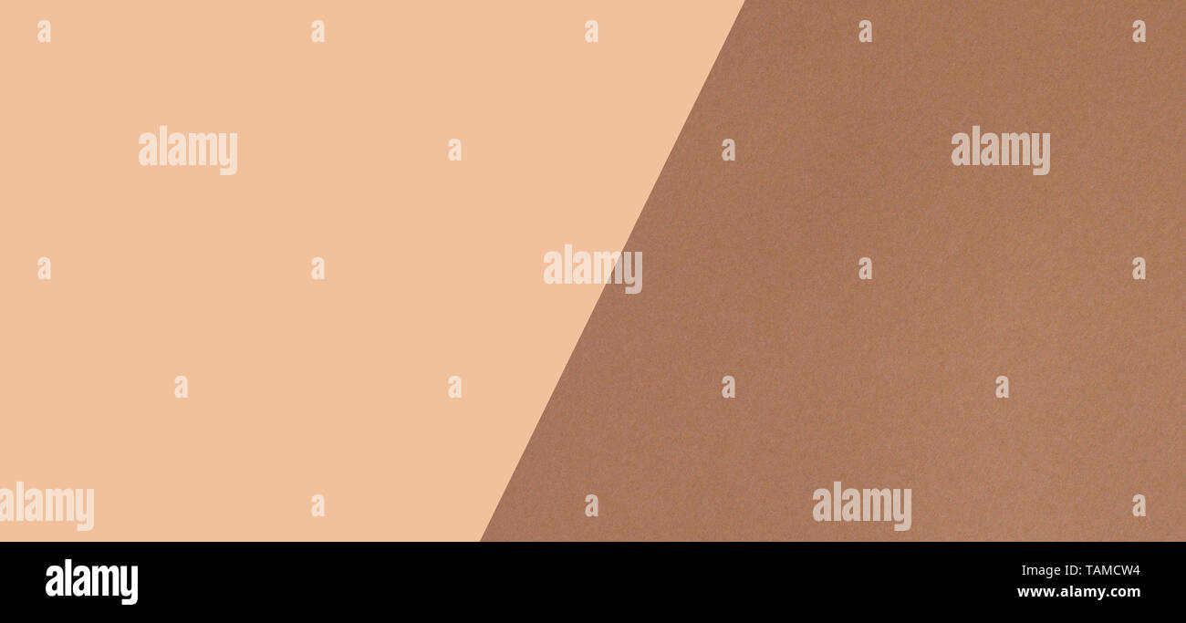 Light and dark brown color paper banner background Stock Photo - Alamy
