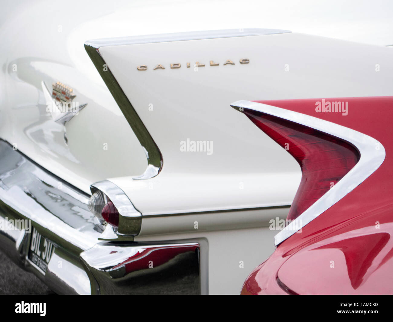 Cadillac car tail fins hi-res stock photography and images - Alamy