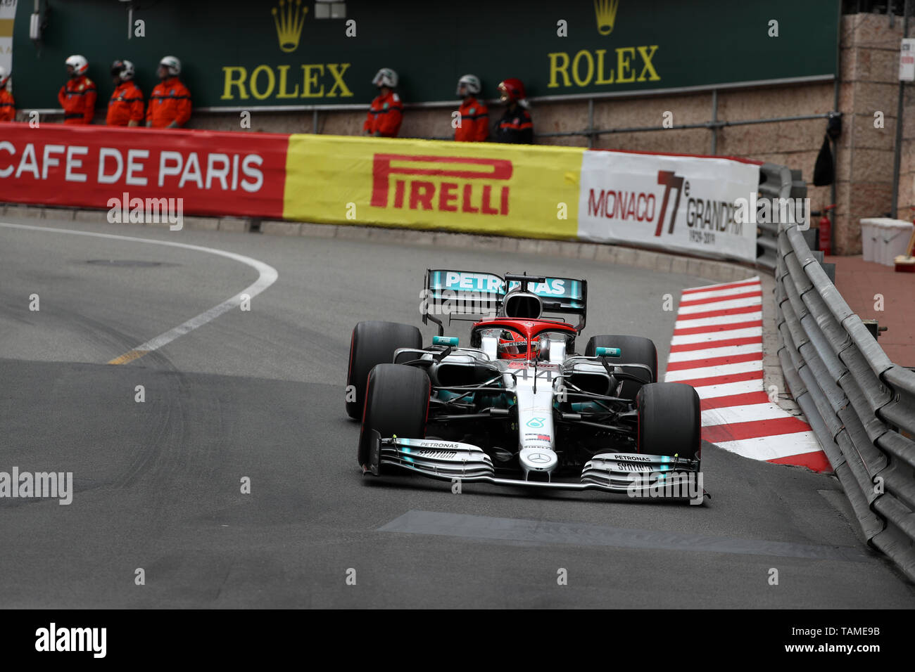 Monte Carlo, Monaco. 26th May , 2019. Lewis Hamilton of Mercedes AMG ...
