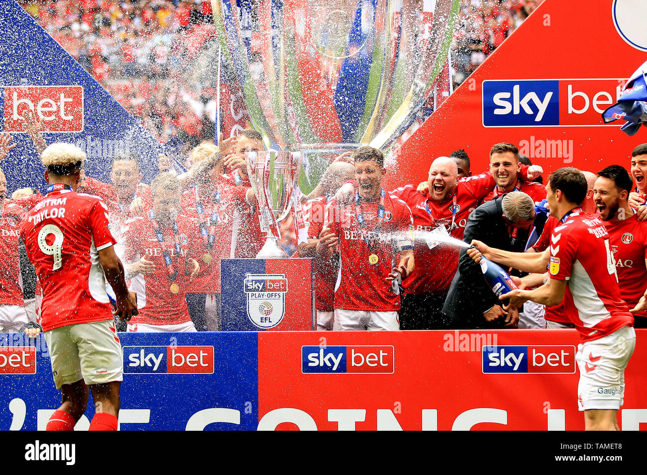 Football Champagne Spray High Resolution Stock Photography and Images ...