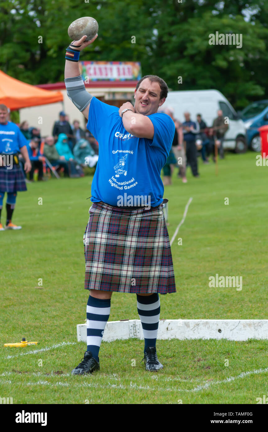 Glasgow, Scotland, UK. 26th May, 2019. An athlete competing in the ...