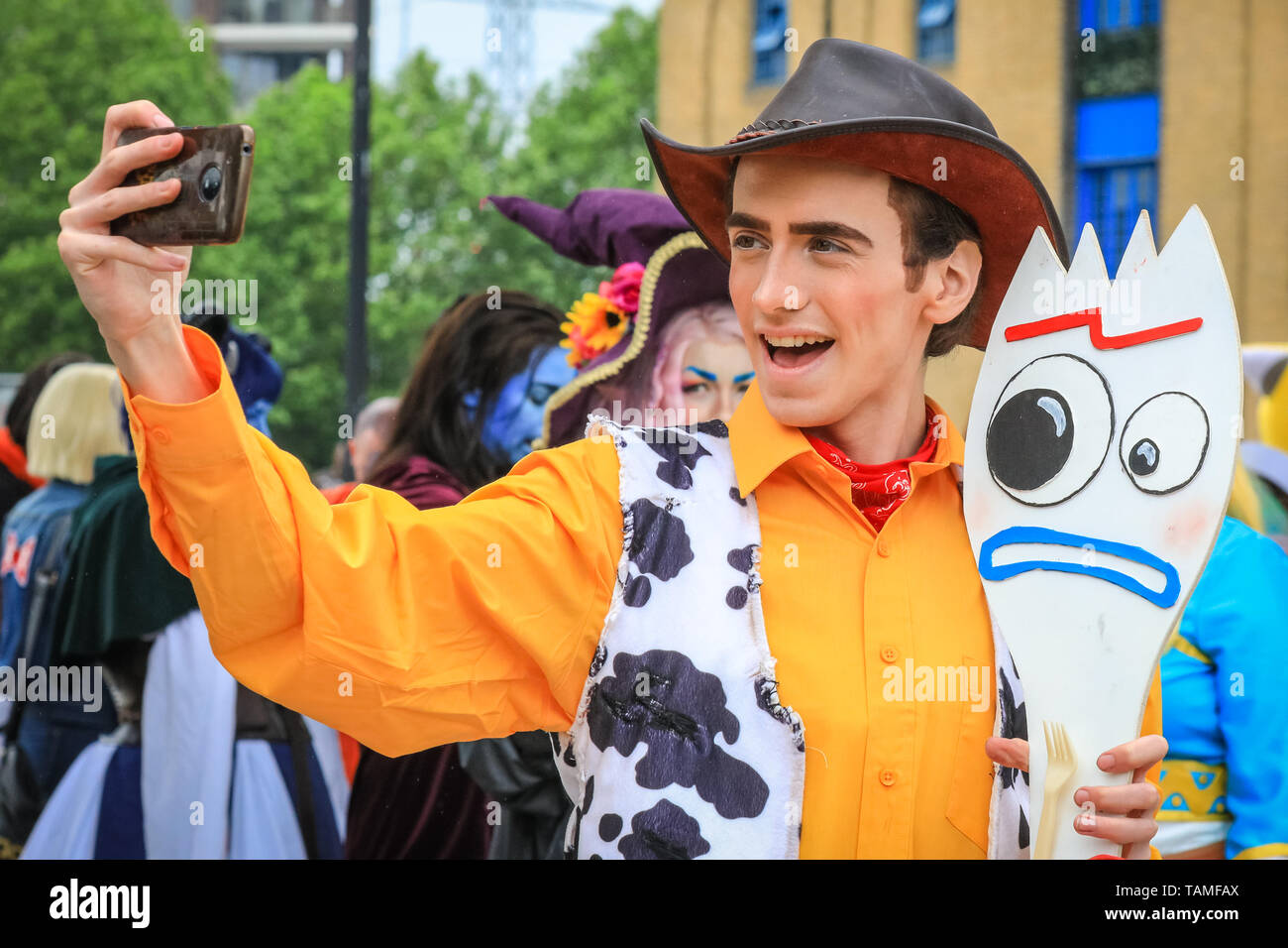Woody toy story costume hi-res stock photography and images - Alamy