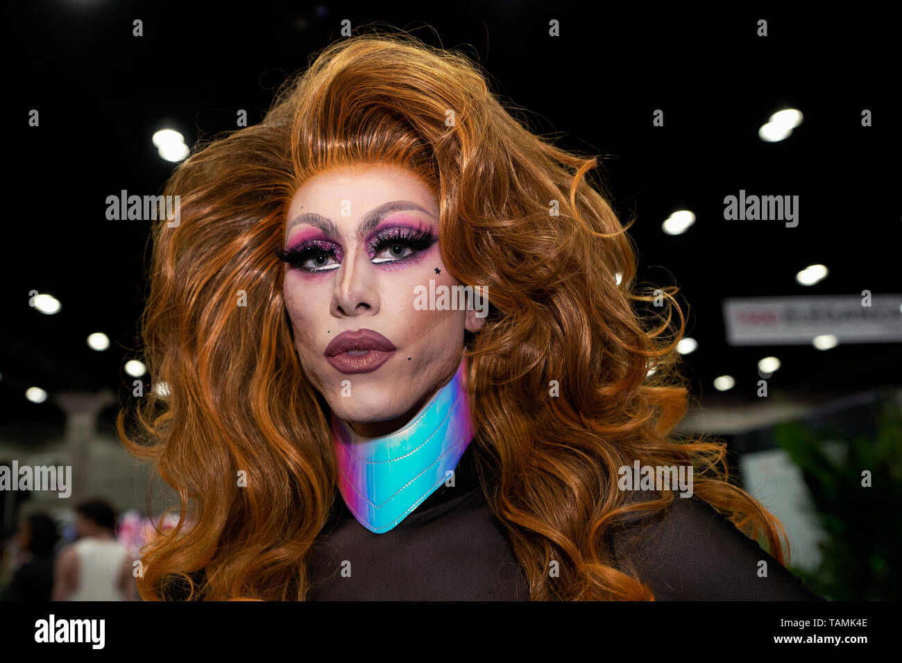 Lyra Orion poses for a portrait at RuPaul's DragCon LA 2019 at the Los ...