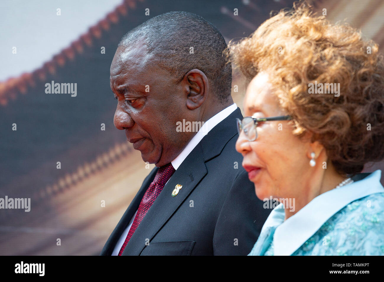 Pretoria, South Africa. 25th May, 2019. Newly-elected South African ...