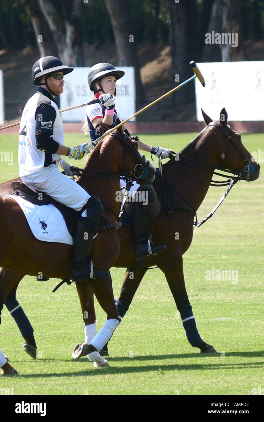 Rome, Prince Harry at the Roma Polo Club plays the Sentebale Isps Handa ...