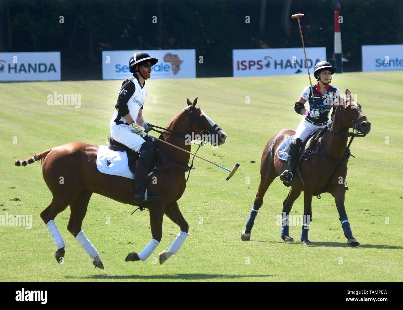 Rome, Prince Harry at the Roma Polo Club plays the Sentebale Isps Handa ...