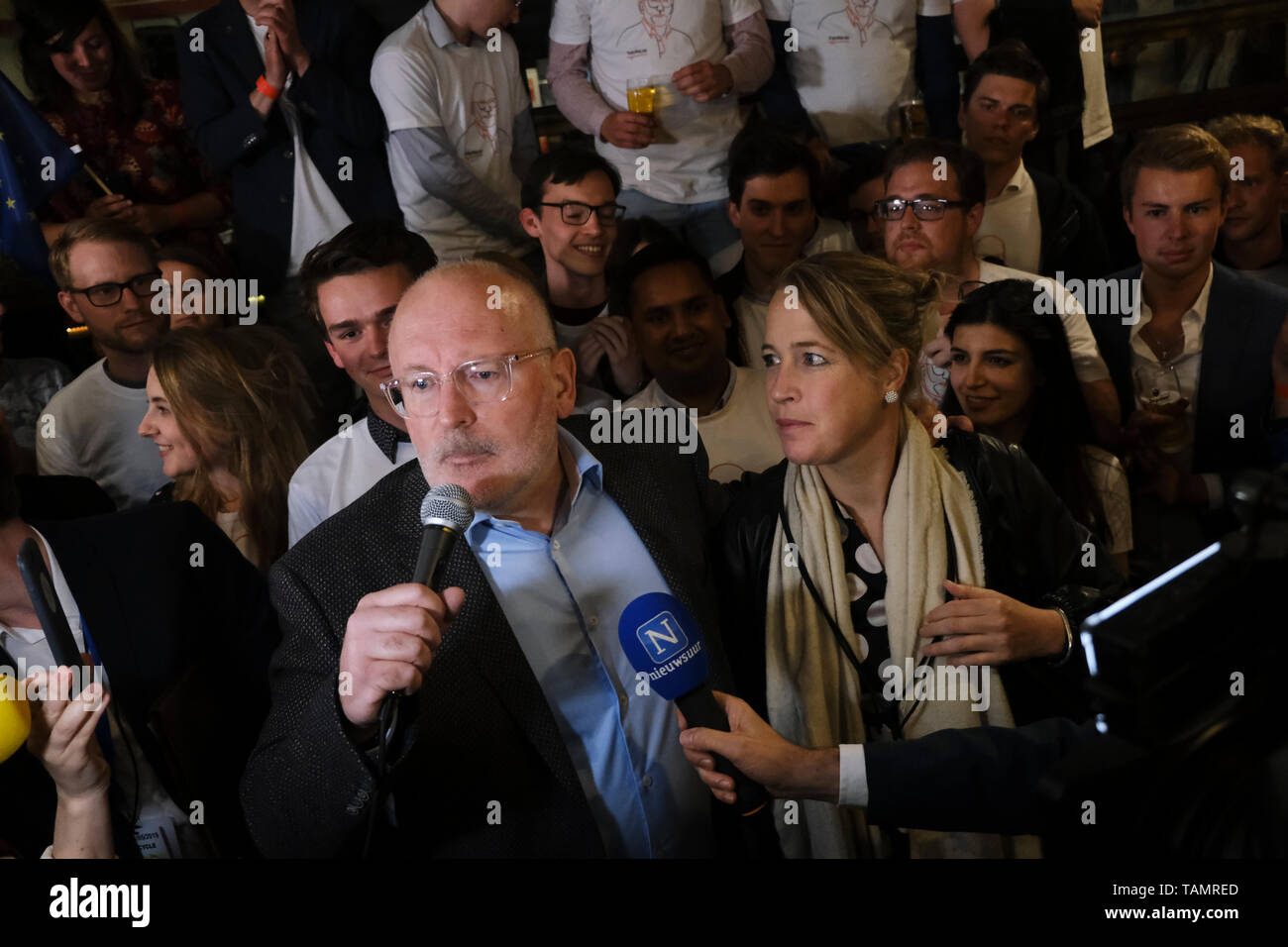 Brussels, Belgium. 26th May, 2019. Frans Timmermans, lead candidate of ...