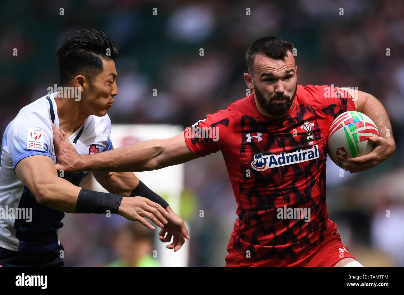 Twickenham, London, UK. 26th May, 2019. HSBC World Rugby Sevens Series ...
