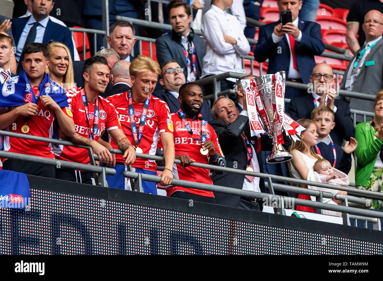 Wembley Stadium, London, UK. 26th May, 2019. EFL League 1 Playoff final ...