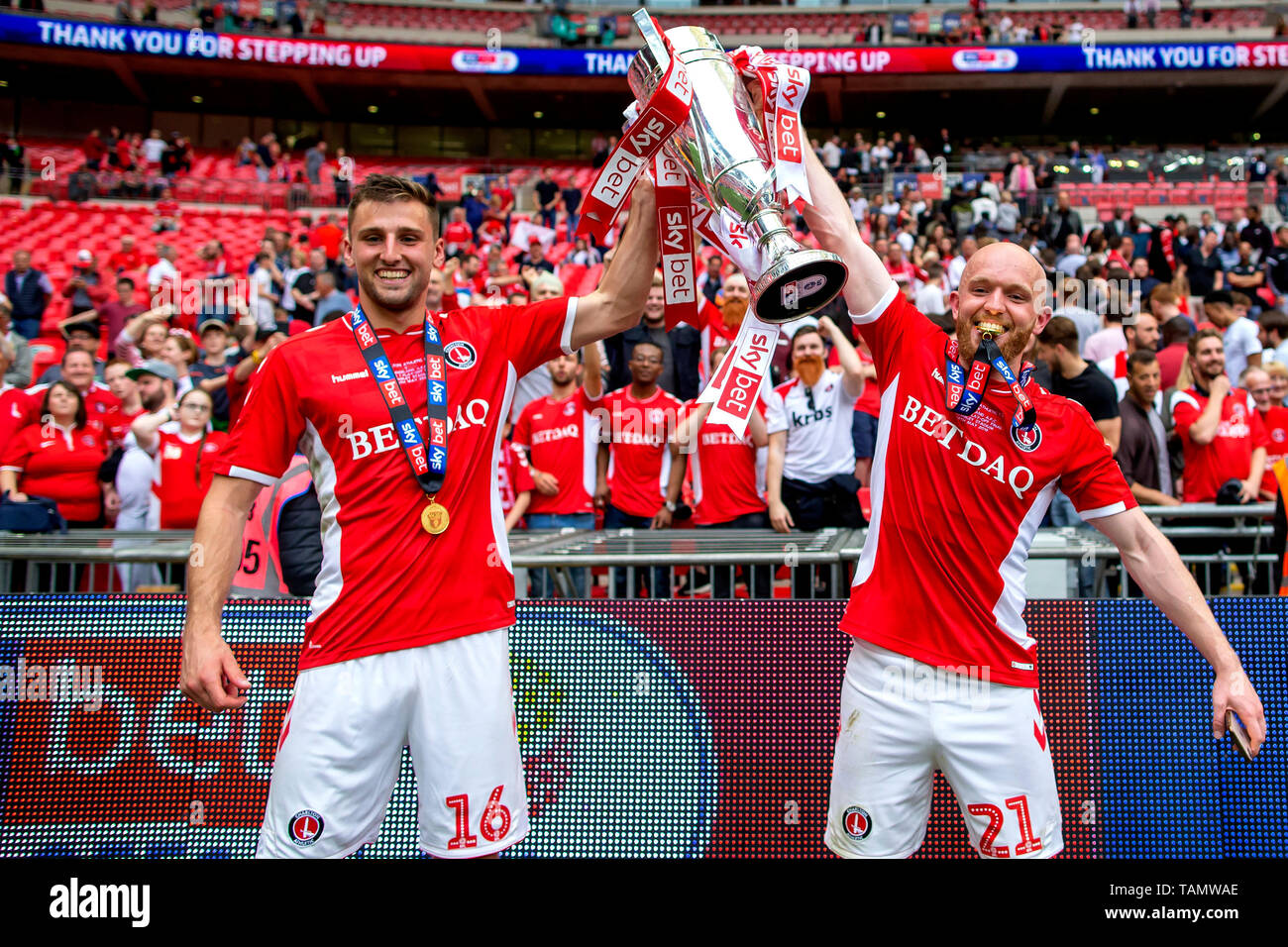 Wembley Stadium, London, UK. 26th May, 2019. EFL League 1 Playoff final ...