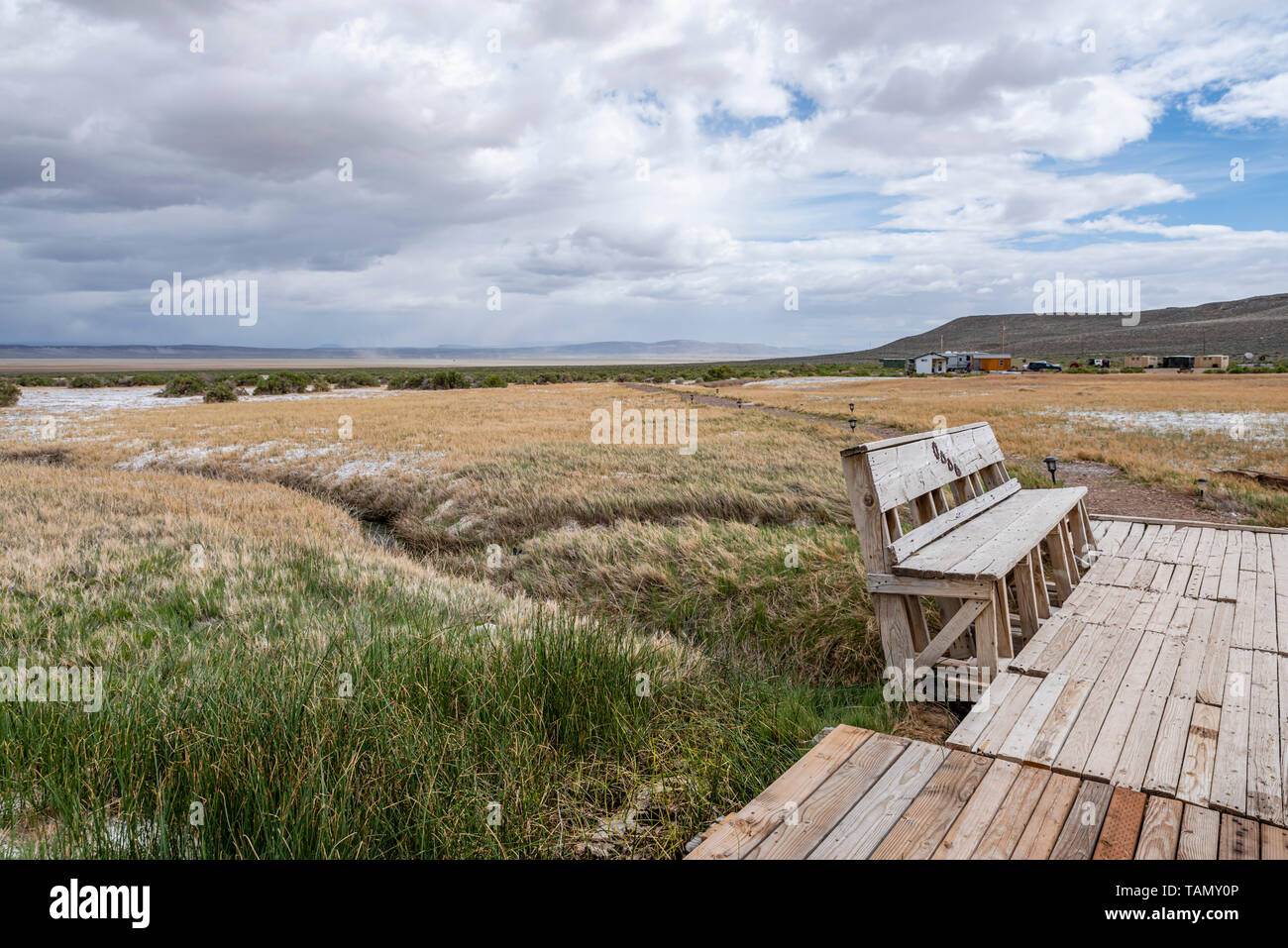 Alvord Hot Springs, located in the Alvord desert area of southeastern ...