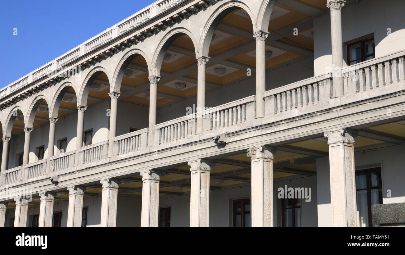 building of river port Stock Photo - Alamy