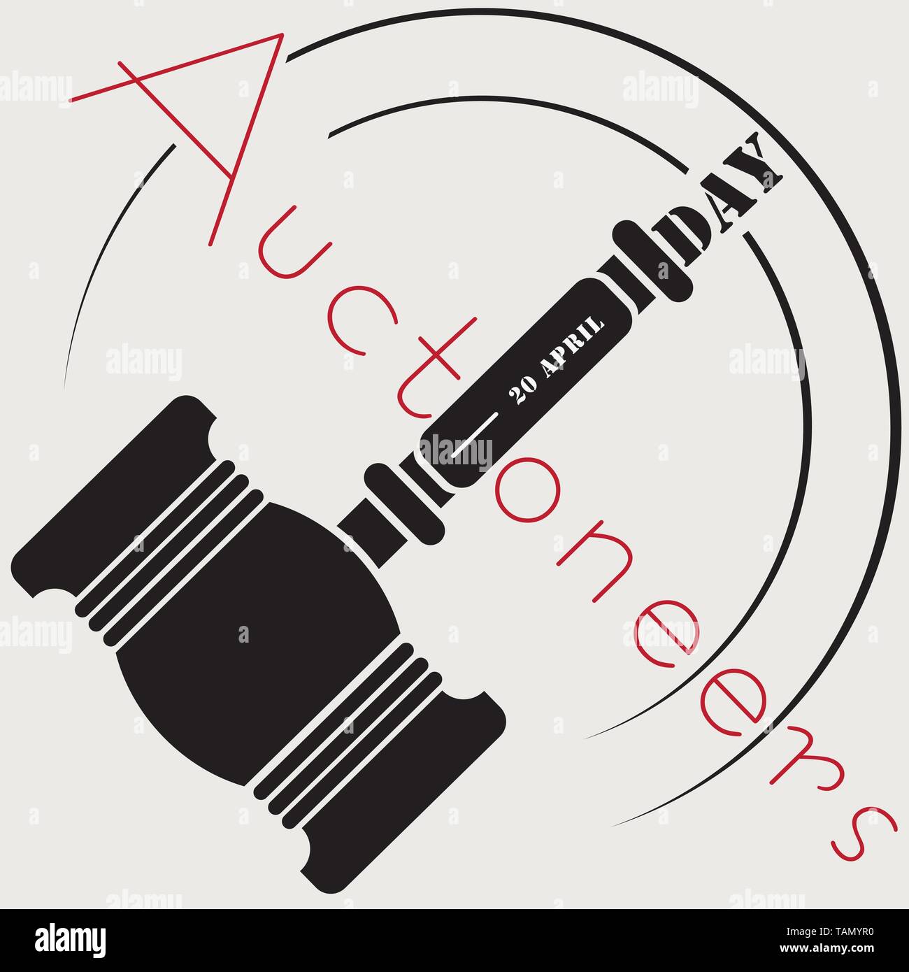Traditional Auction Stock Vector Images - Alamy