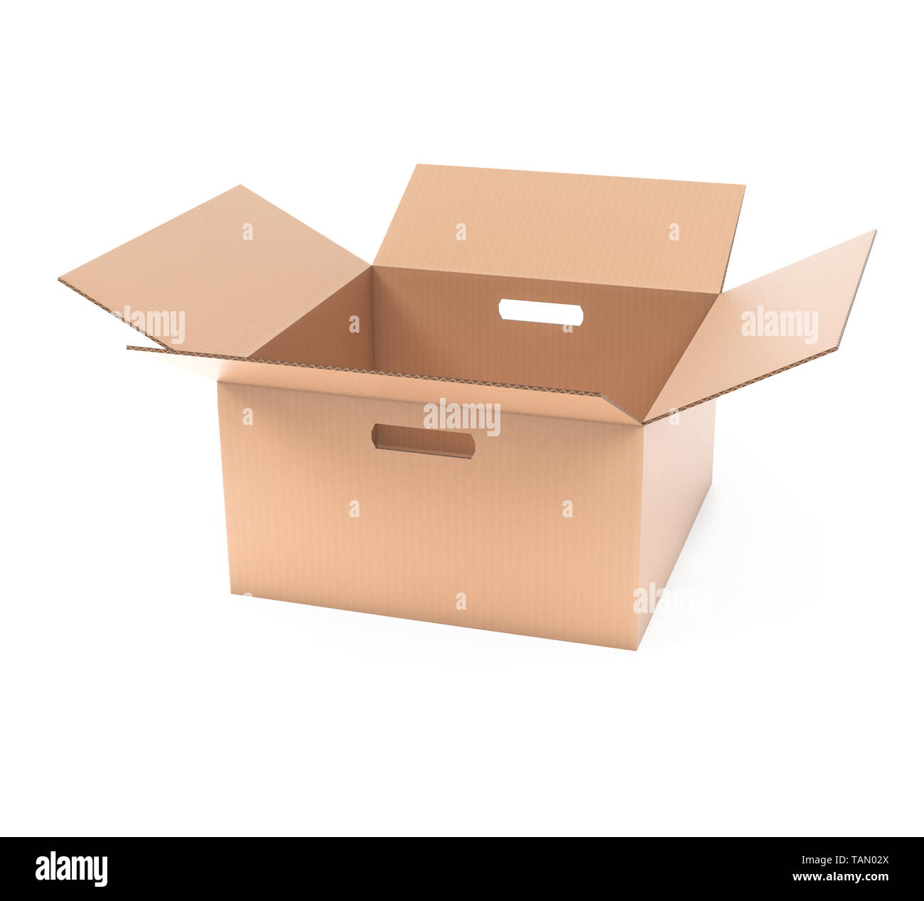 Cardboard Box Handle Holes Cardboard Box Many Holes Air Ventilation