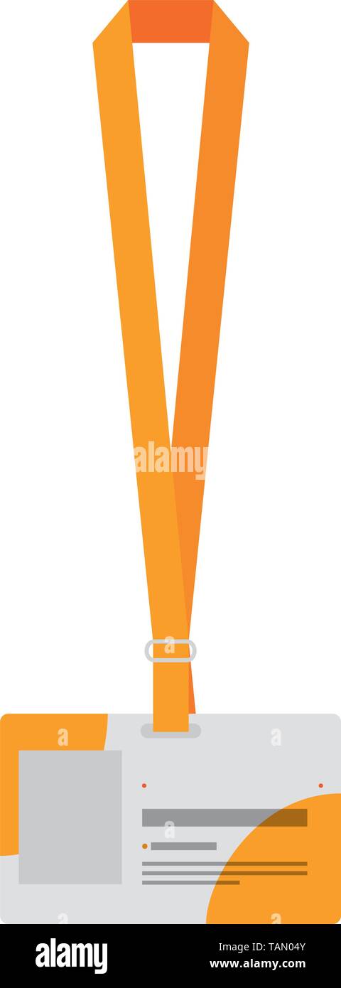 identification badge isolated icon vector illustration Stock Vector ...