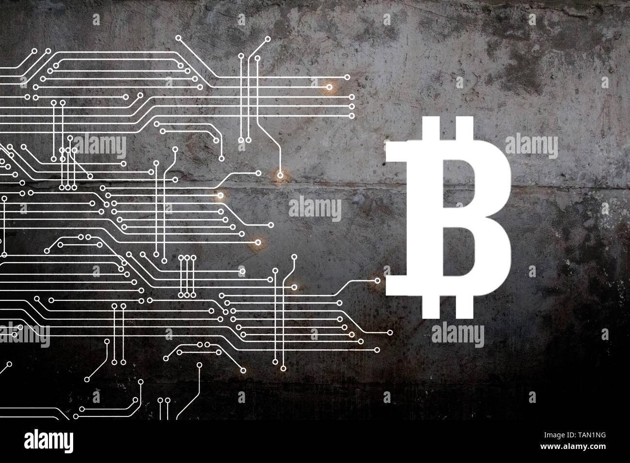 The concept of crypto currency coding Stock Photo - Alamy