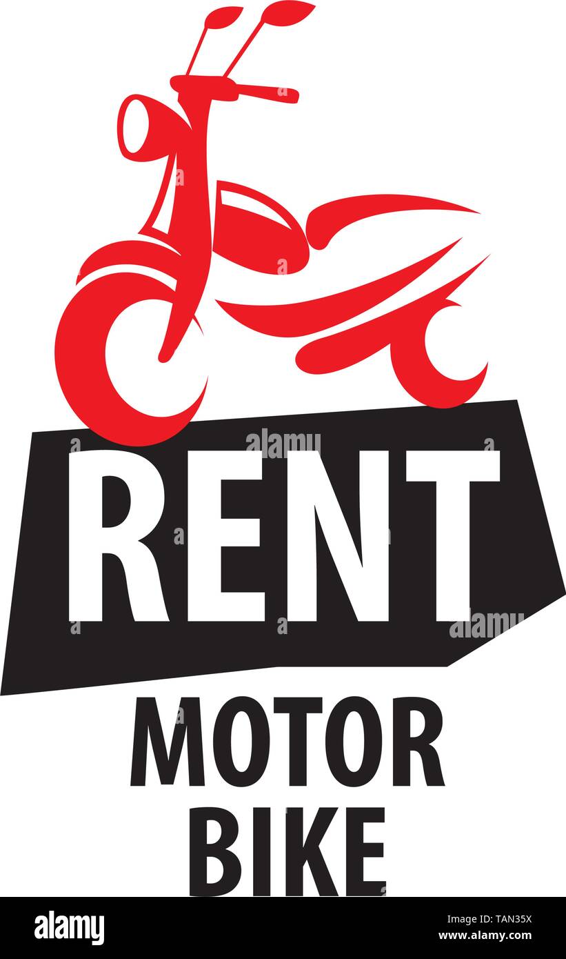 Motorcycle logo for rent. Vector illustration on white background Stock ...