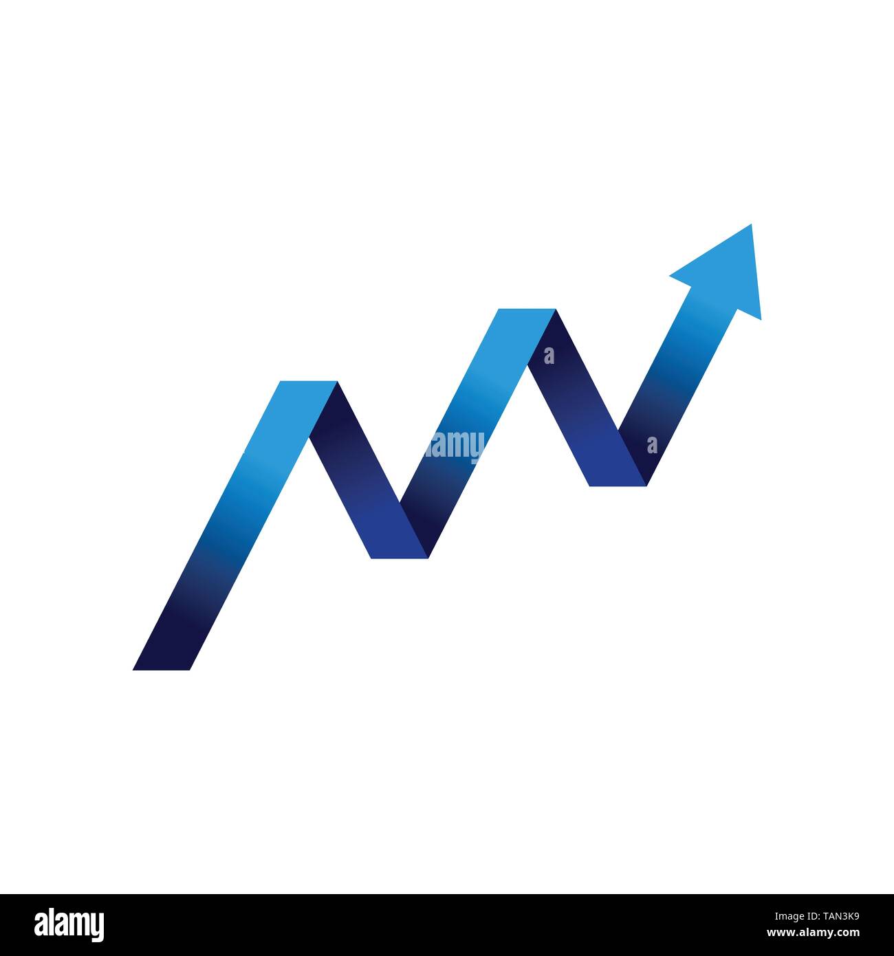 Financial Growth Arrow Up Vector Symbol Graphic Logo Design Template ...