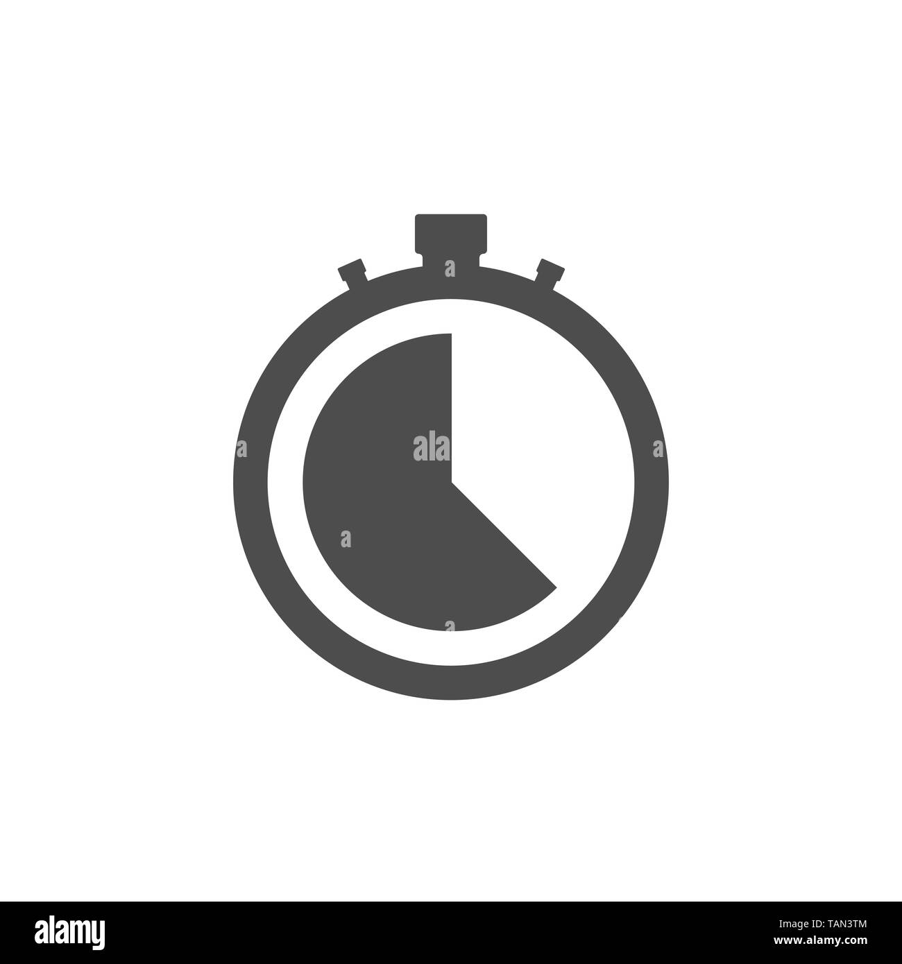 Stopwatch icon. Waiting, chronometer clock sign Vector illustration ...