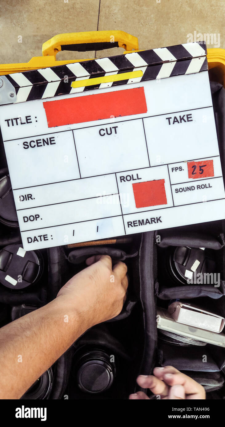 Film production crew close hi-res stock photography and images - Alamy