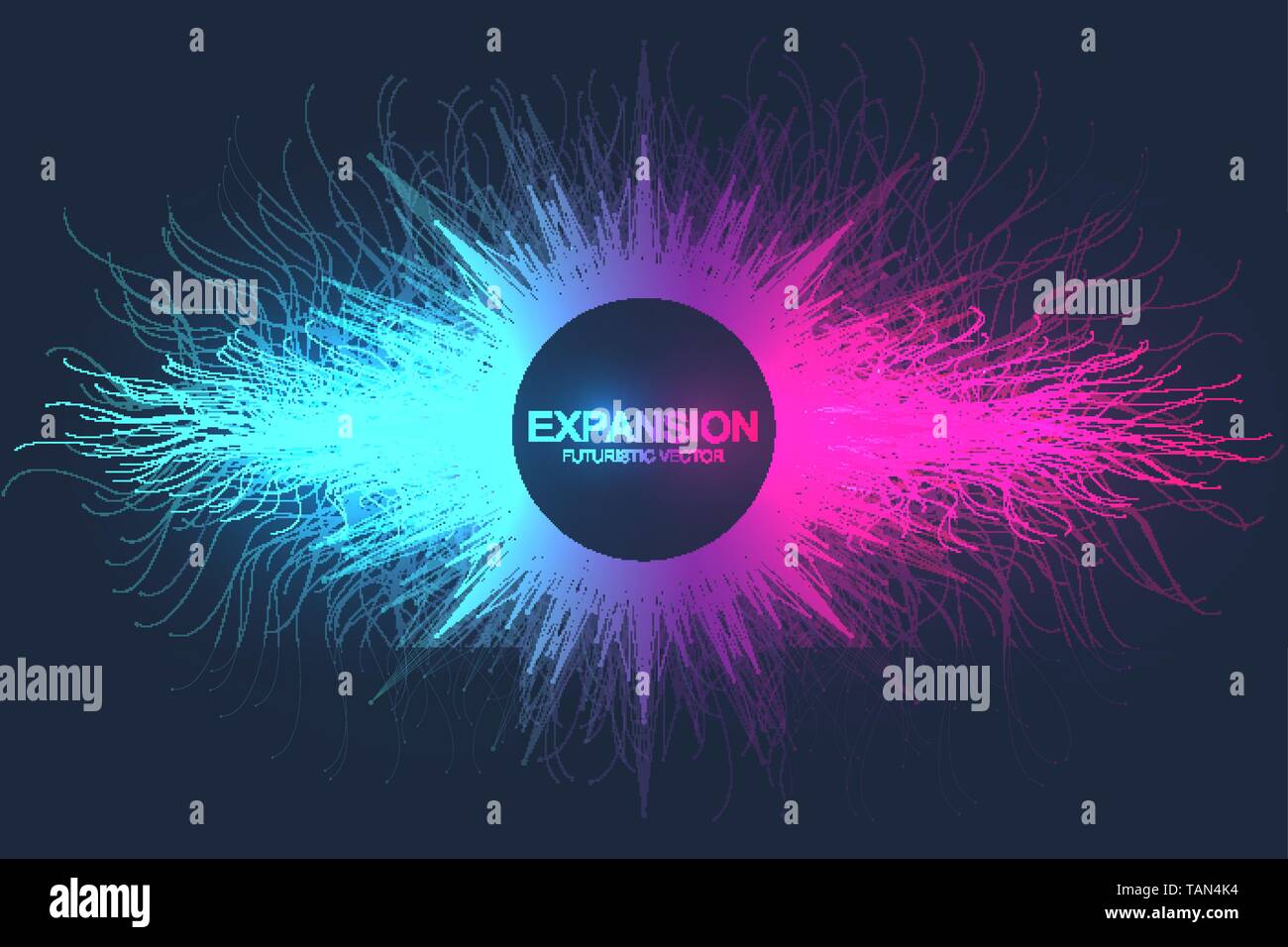 Geometric abstract background expansion of life. Colorful explosion ...